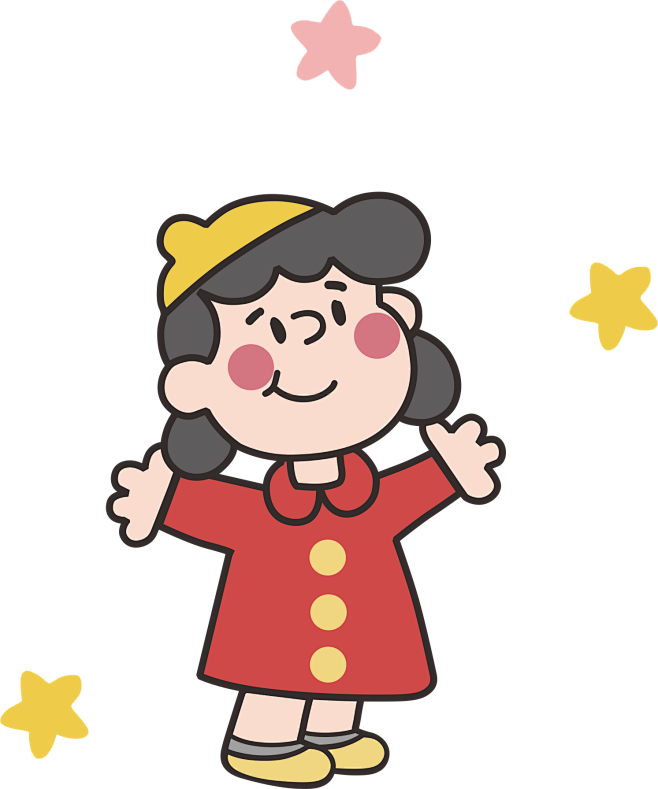 史努比 小女孩卡通png