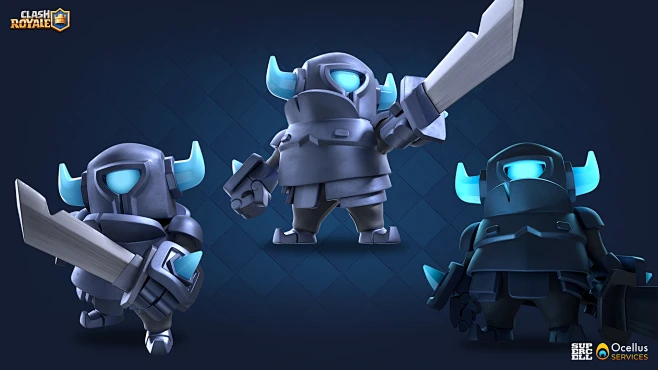 Clash Royale - Mini Pekka: UI icon and new pose-花瓣网