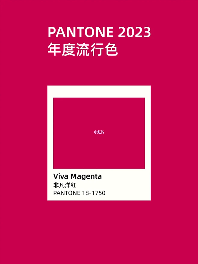 2023年潘通PANTONE流行色“非凡洋红