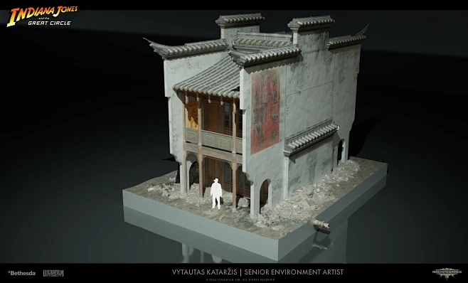 Indiana Jones and The Great Circle - Shanghai Environment Breakdowns-花瓣网