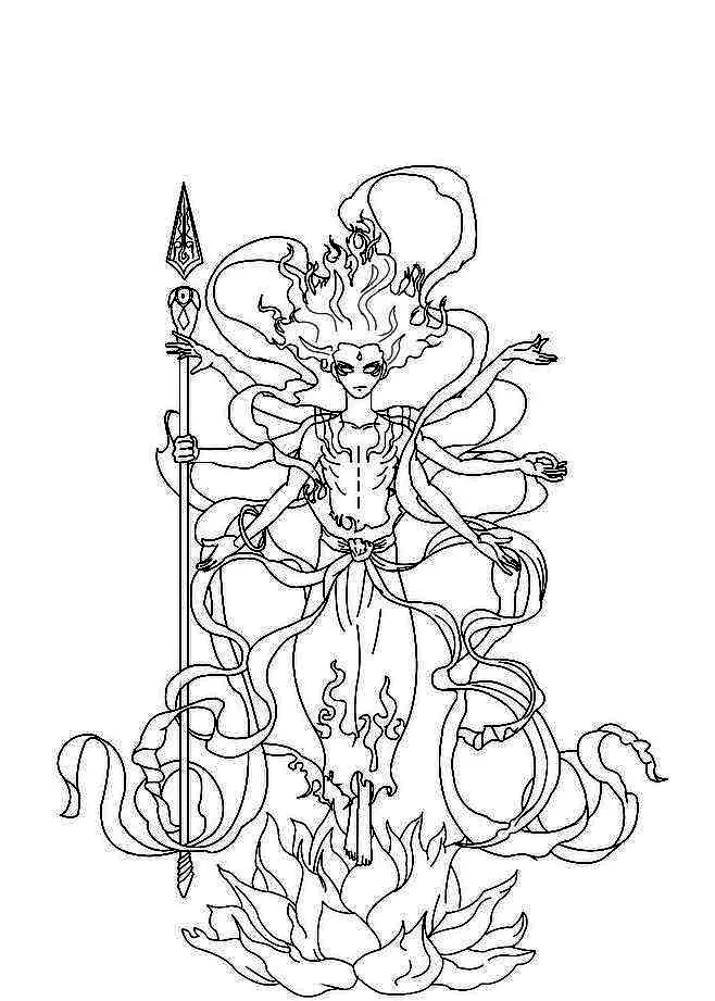 哪吒线稿-花瓣网