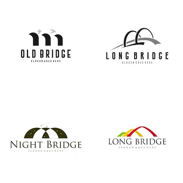 桥梁标志设计高级矢量