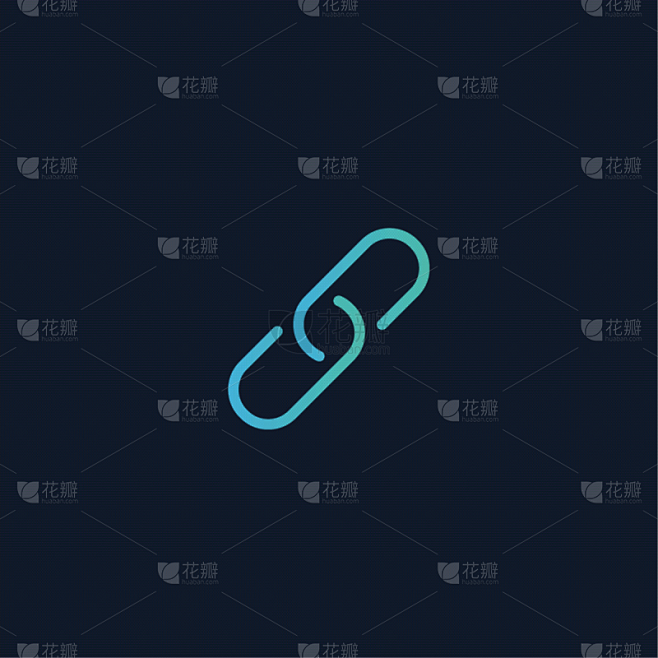 link line icon chain outline logo editable