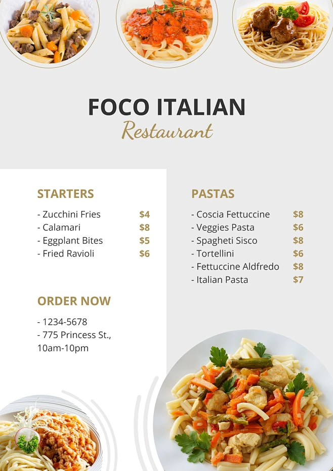 Italian Restaurant Pasta Menu素材-花瓣网