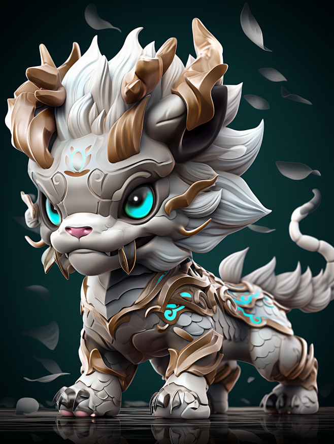 HXBSTUDIO_Ancient_Chinese_divine_beast_Qilin_IP_Super_cute_and ...