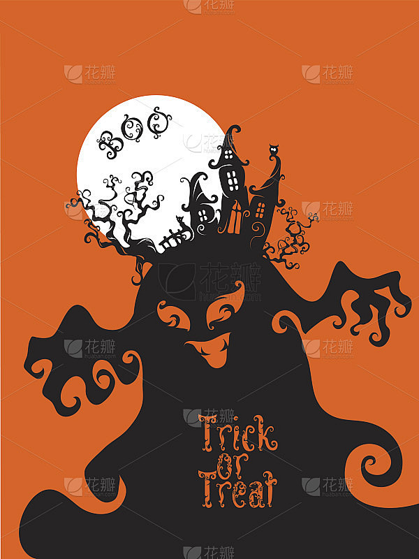 Boo Trick Or Treat卡片设计