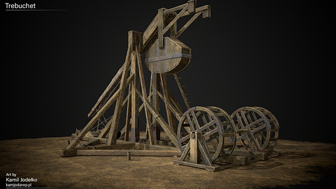 King Arthur's Trebuchet, Kamil Jodełko : My submission for Artstation's ...