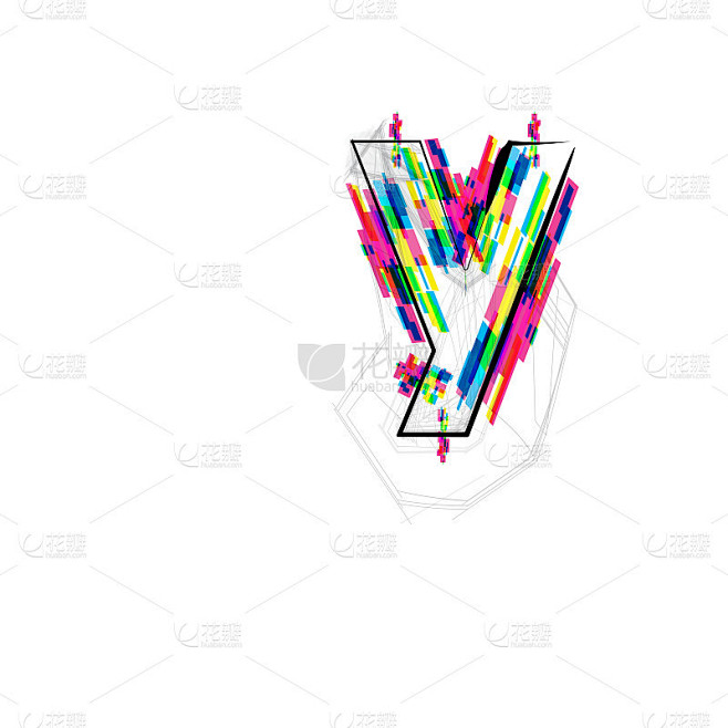 字体说明。字母y