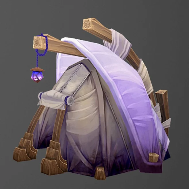 Draenei Rural Buildings, Ashleigh Warner : Prop art from World of ...