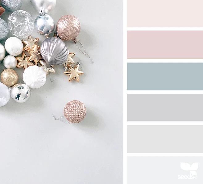 COLOR CODES #F6EAE7 #E9D4D4 #B5C3C9 #D3D3D7 #E7E5E7 #F1F2F4-花瓣网