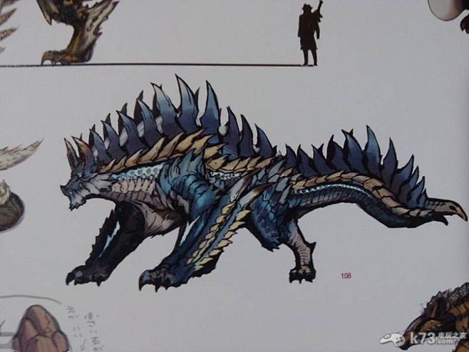 怪物猎人各大怪物boss原型设计图-k73游戏之家