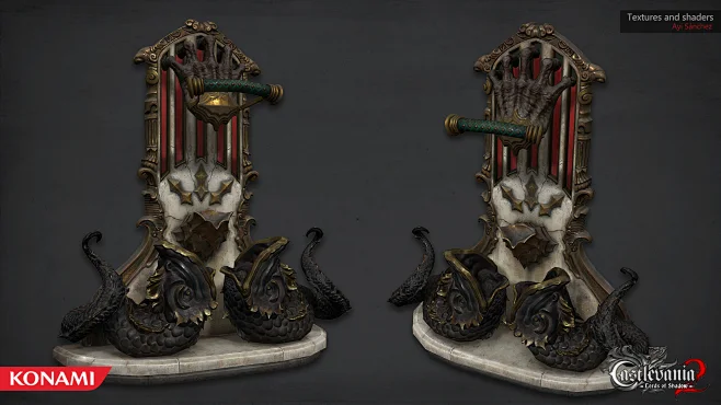 Stone warrior for Castlevania, Ayi Sanchez : Textures and shading Model ...