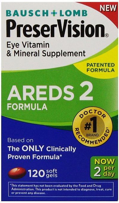 PreserVision AREDS 2 Vitamin & Mineral Supplement 120 Count Soft Gels