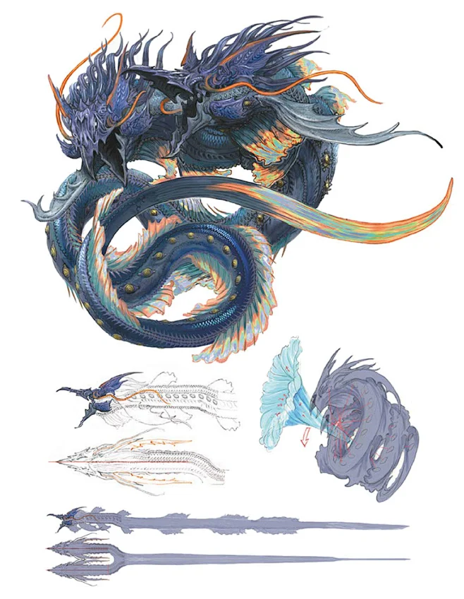 Heritor of the Whorl, Leviathan Art from Final Fantasy XIV ...