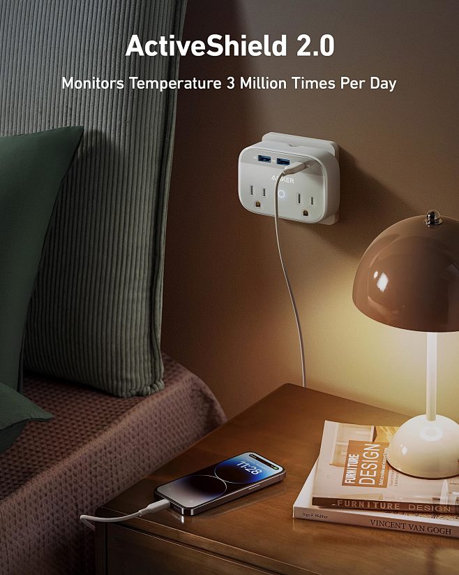 Amazon.com: Anker Portable Outlet Extender with Foldable Plug, 5 Multi ...