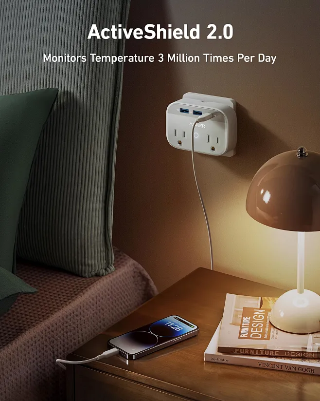 Amazon.com: Anker Portable Outlet Extender with Foldable Plug, 5 Multi ...