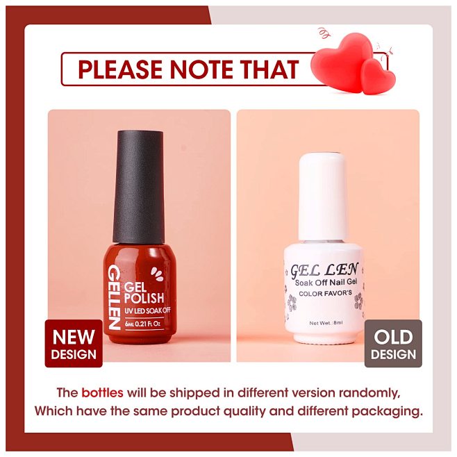 Amazon.com : Gellen Gel Nail Polish Set- Spring Pastel 6 Colors Pink ...