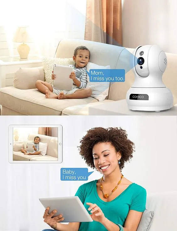 ã€ 2019 Newã€‘ Wireless Security Camera 1080P HD WiFi Baby Monitor Pan ...