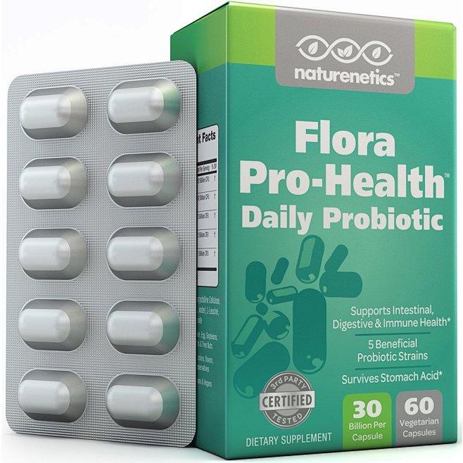 Amazon.com: Probiotics 30 Billion Per Capsule; Flora Pro-Health by ...