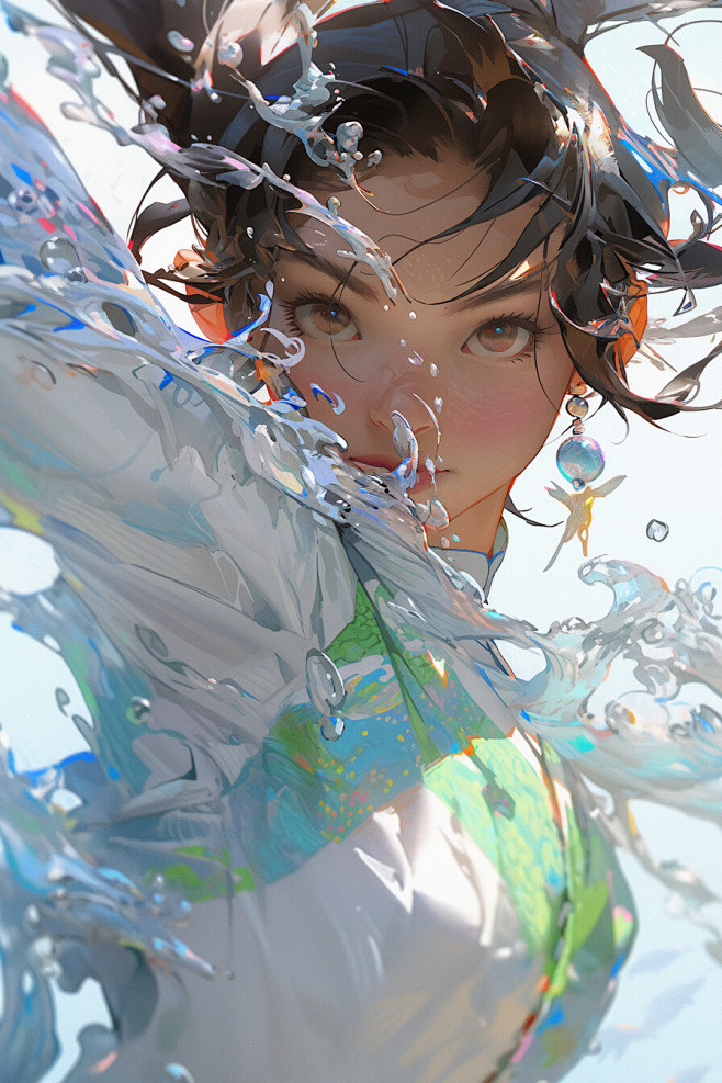 AIGC water Girl