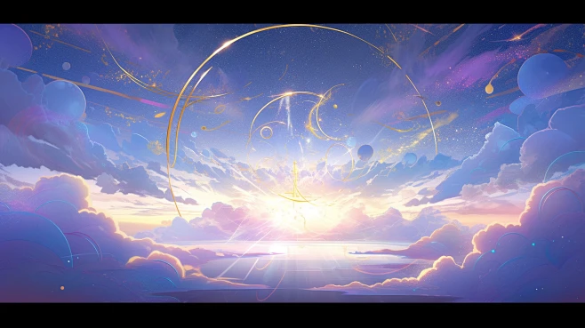 An_abstract_picture_of_the_sky_in_the_style_of_luminous_sph_7bdb9932 ...