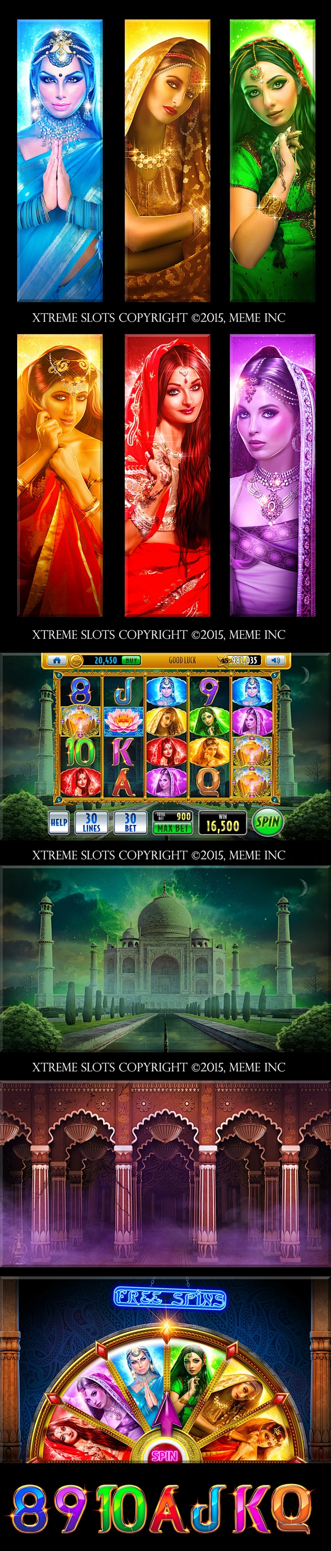 GEMS OF INDIA - SLOT GAME on Behance-花瓣网