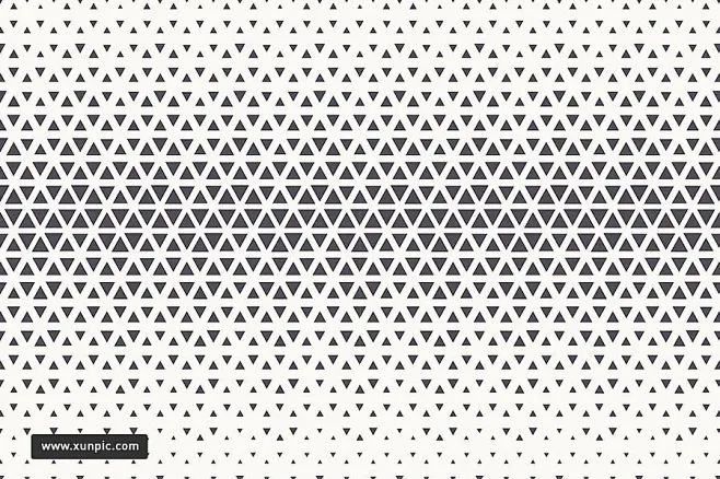 几何图案无缝背景Triangles. Seamless Patterns. Set 3 设计模板 -花瓣网