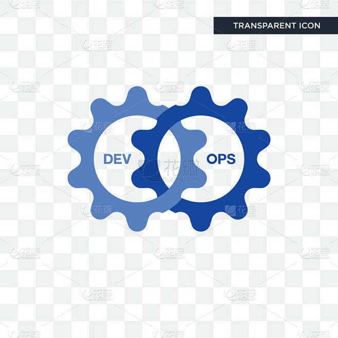 devops 矢量图标在透明背景上隔离, devops lo