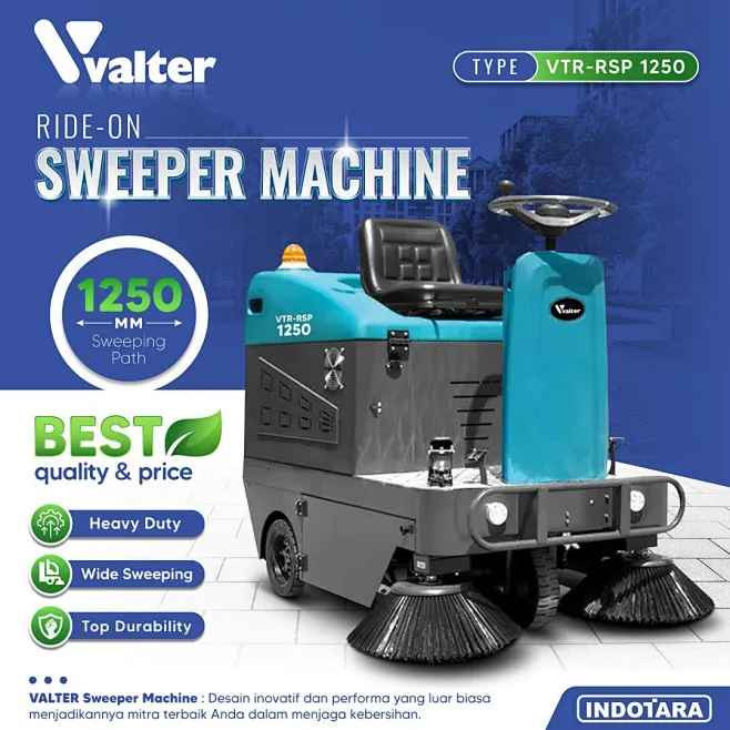 Valter Ride - On Sweeper Machine VTR-RSP 1250-花瓣网