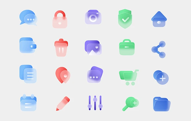 glass glass icons glassmorphism icon design icon pack icon set modern ...