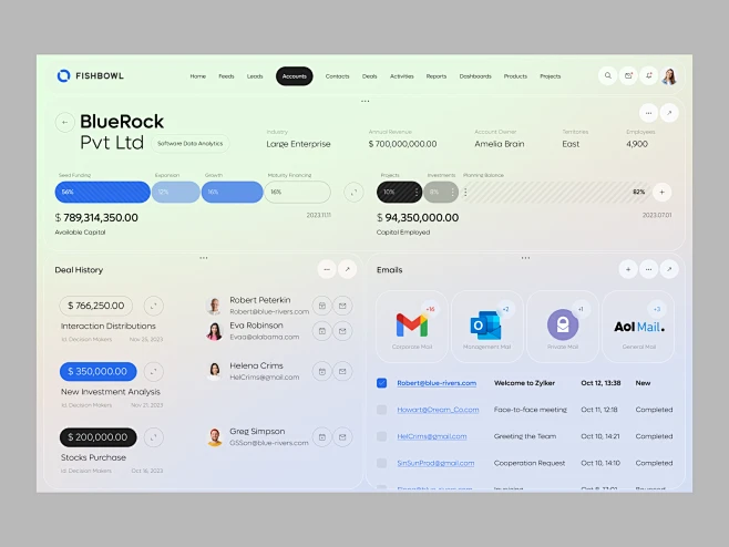 crm web app ux ui design图片_B端-CMS/后台系统/管理后台界面/Dashboard/控制台图片素材-花瓣网