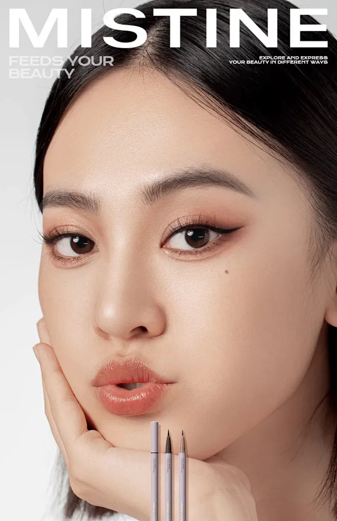 Mistine眼线液笔防水蜜丝婷眉笔两用持久速干不易晕染新手棕色-tmall.com天猫-花瓣网