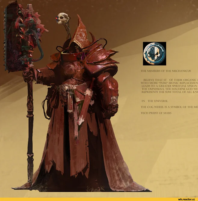 THE MEMBERS OF T HE MECHANICUS BELIEVE THAT ST OF THEIR ORGANIC 1 WI TH ...