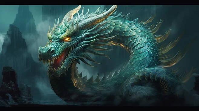 13291886666_Ancient_Chinese_mythology_Green_Dragon_Divine_Beast ...