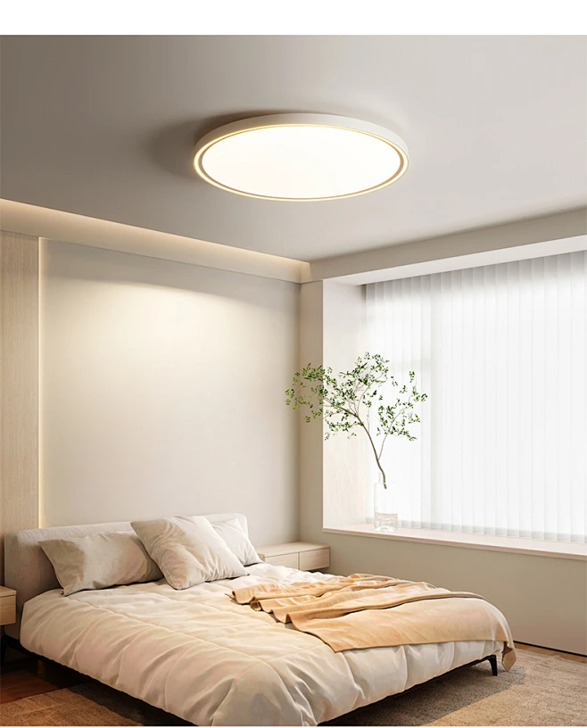 2022年新款主卧温馨卧室灯led吸顶灯北欧风现代简约超薄三防灯具-tmall.com天猫-花瓣网