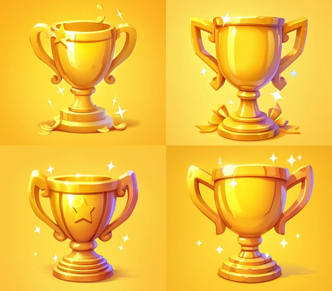 wenext_design_Golden_trophy_game_icon_bright_colors_strong_cont ...