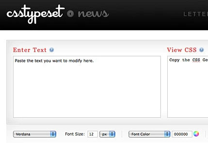 CSS Type Set-花瓣网