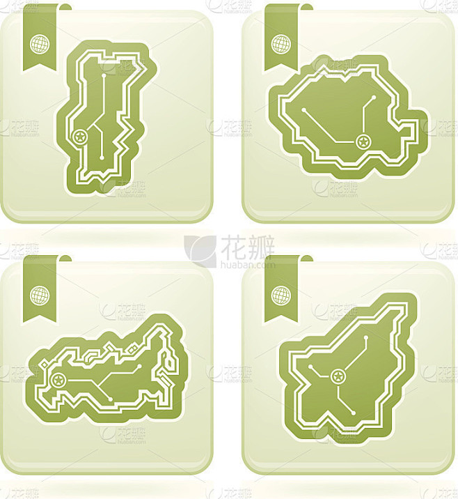 简单的国家图标