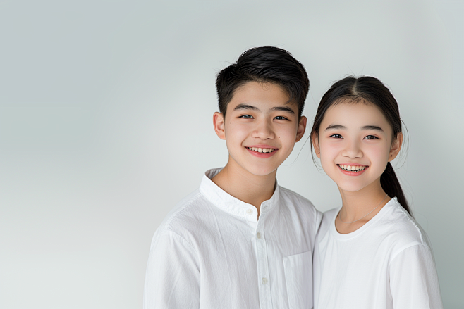dayu1127_A_pair_of_15-year-old_Chinese_boys_and_girls_with_happ ...