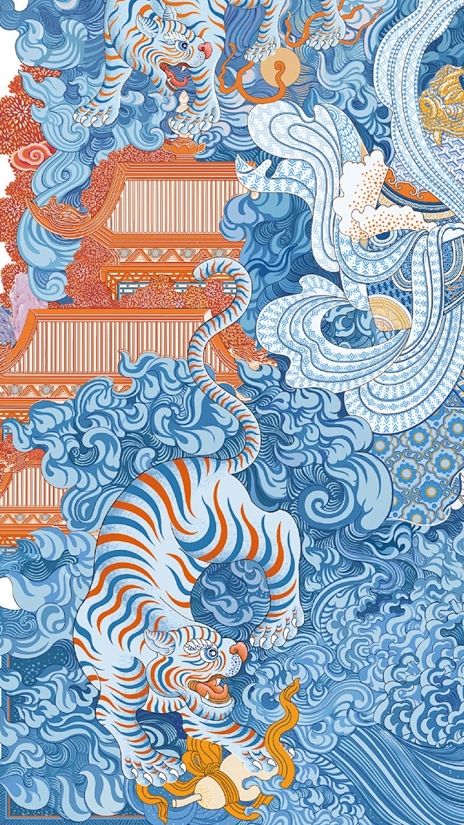 包装插画 包装设计 原创 商业插画 平面设计 插画 酒包装-花瓣网