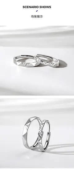 满天星情侣戒指S925纯银小众设计感轻奢满钻菱形婚戒对戒活口正品-淘宝网-花瓣网