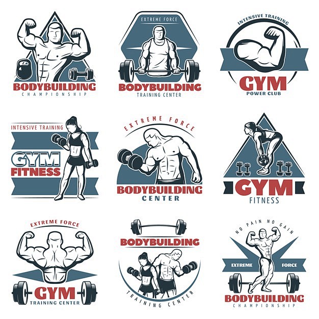 健身，运动logo标志矢量图素材