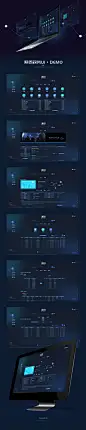 科技感后台系统界面设计_UI设计_UI_UI教程Uimaker专注UI设-花瓣网