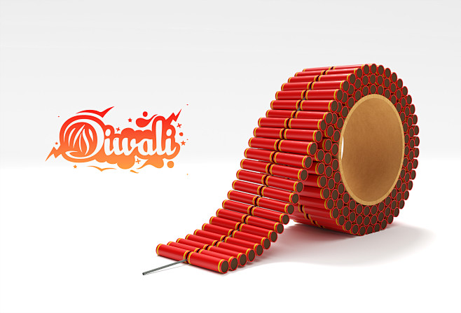 3d-render-diwali-crackers-diwali-festival-banger-asian-holiday