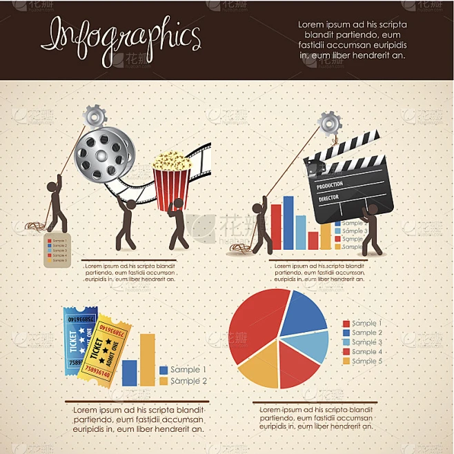 Infographics素材-花瓣网