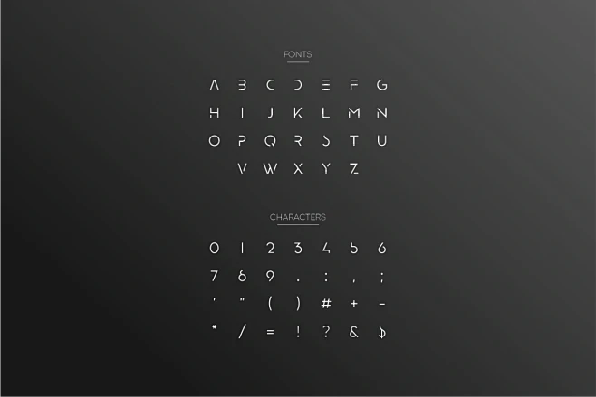 高端时尚抽象高科技Prospec Extra Light英文字体设计插图2-花瓣网