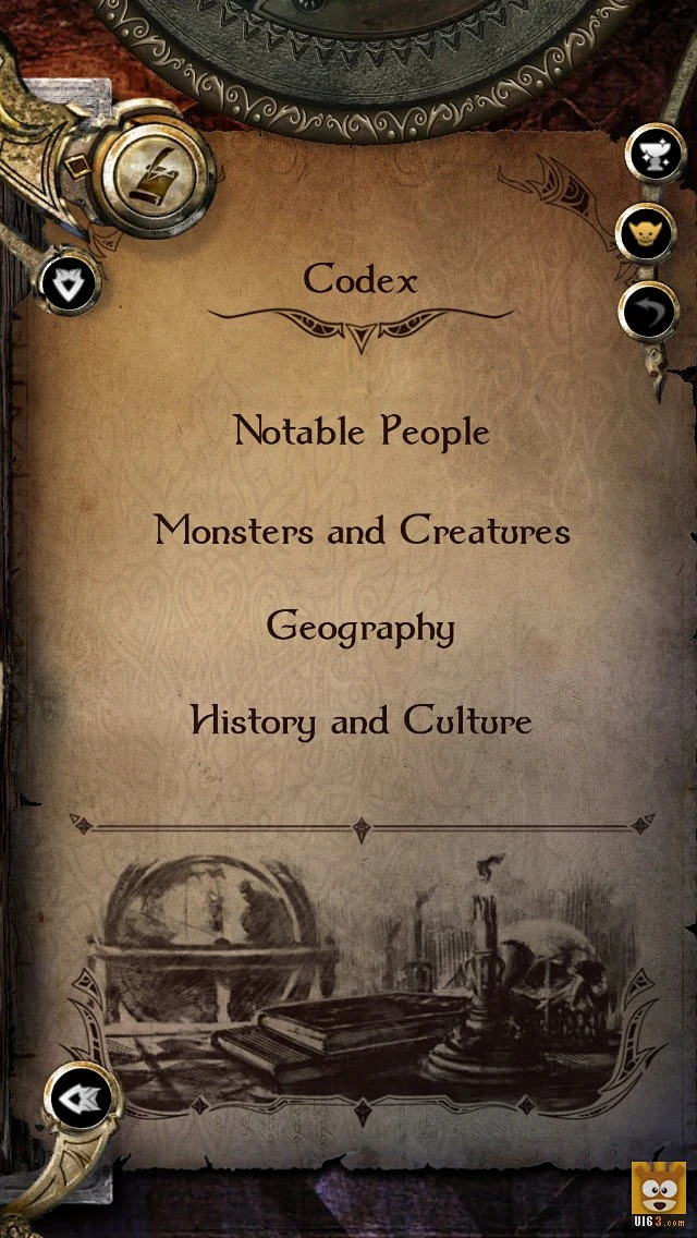 RPG游戏小说《Lone Wolf 孤狼》UI游戏界面图片_X-写实类-界面图片素材-花瓣网