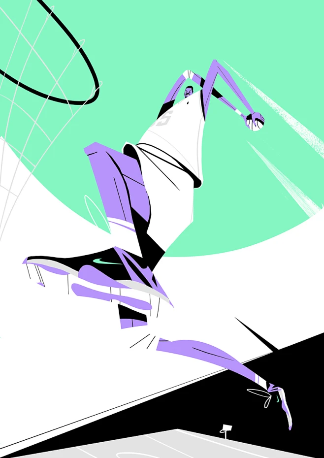 DUNK FLIP SWING : cel animation, animation, characters, sport, football ...