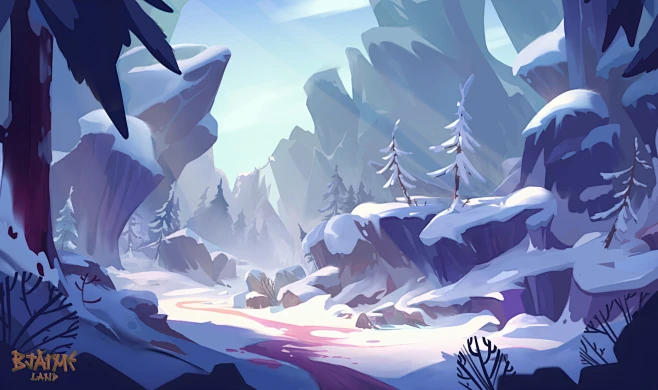 Game background (AI pipeline)-花瓣网