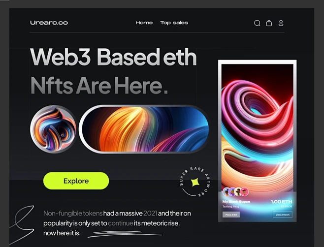 Web3 Based Nft Website by Emon Pixels for Onixlab on Dribbble-花瓣网
